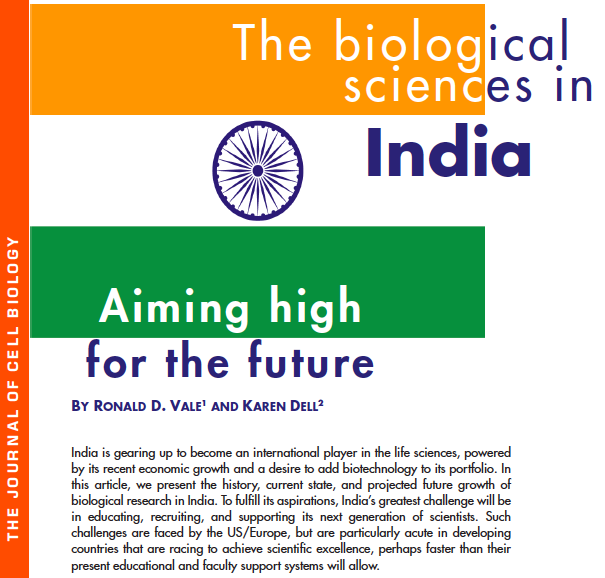 The Biological Sciences in India - Aiming high for the future ...