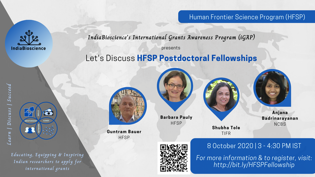IndiaBiostreams: Let's Discuss HFSP Postdoctoral Fellowships ...