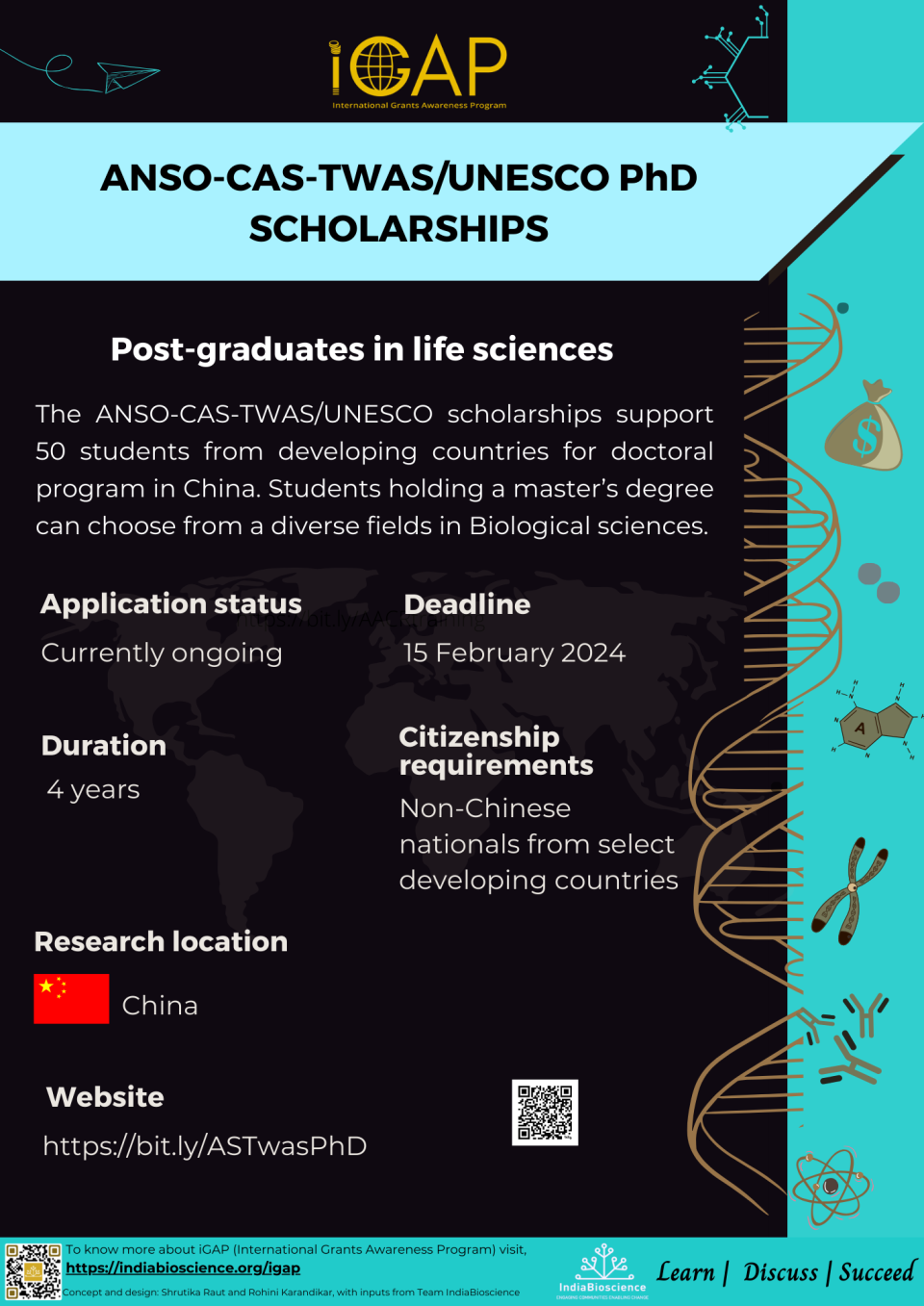 ANSO-CAS-TWAS/UNESCO PhD Scholarships - IndiaBioscience