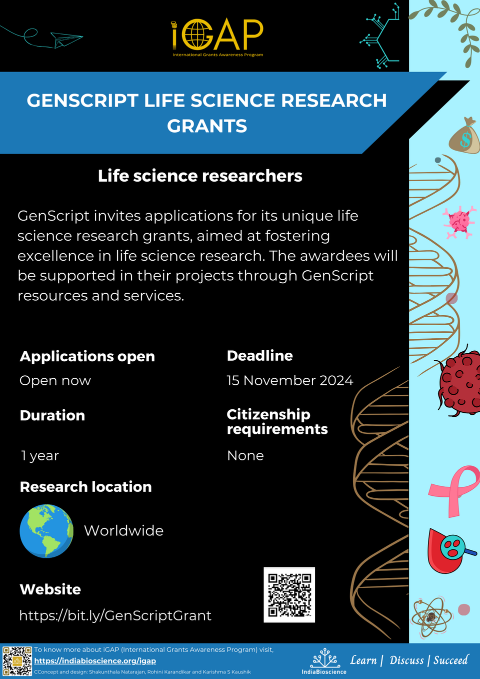 GenScript Life Science Research Grants - IndiaBioscience