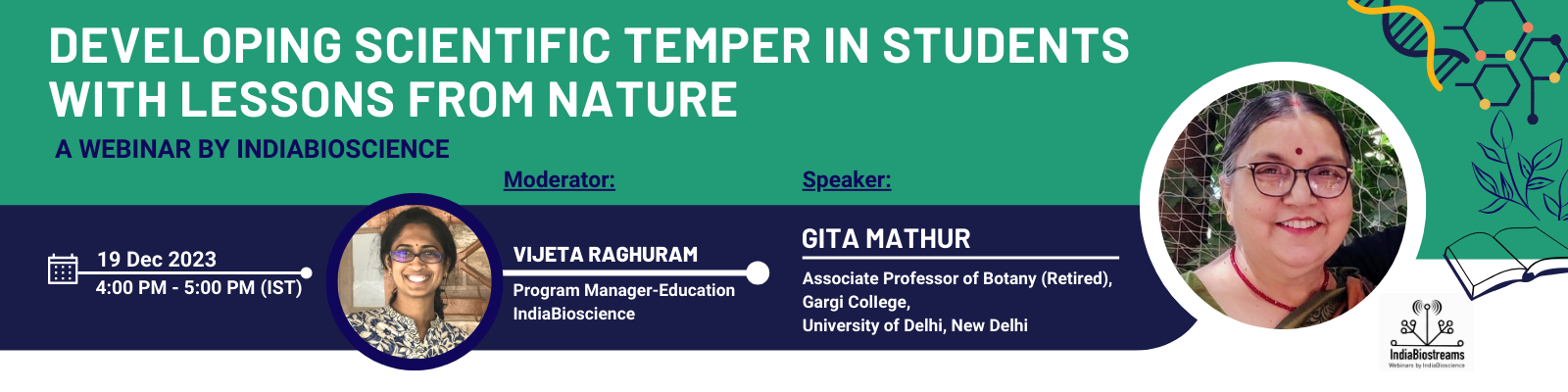 Webinar: Developing scientific temper in students with lessons from ...