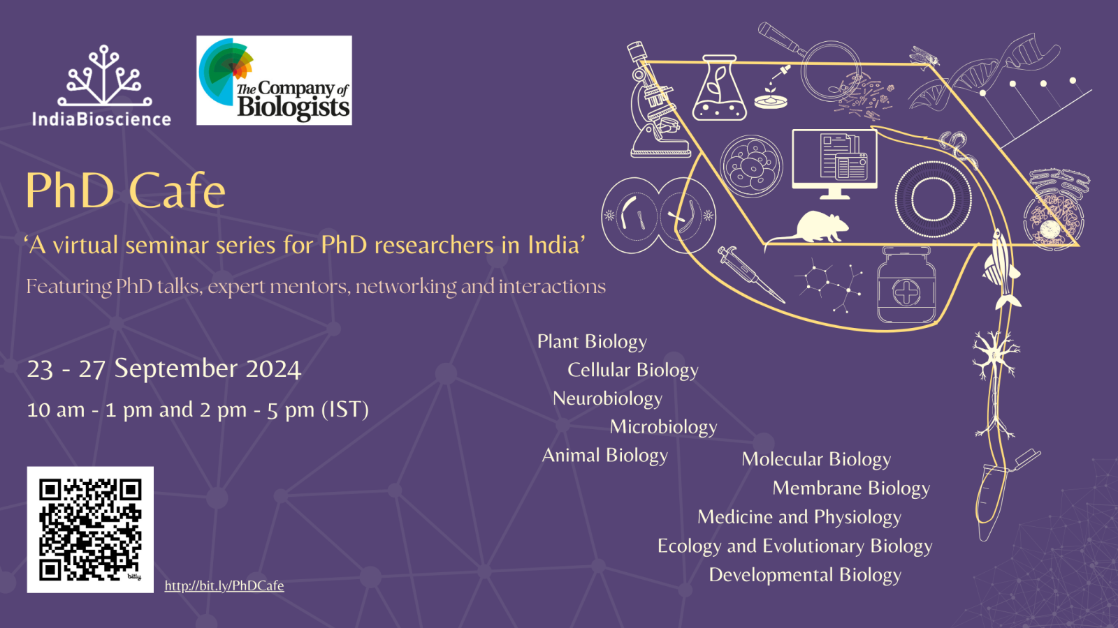 PhD cafe: A virtual seminar series for PhD researchers in India - IndiaBioscience
