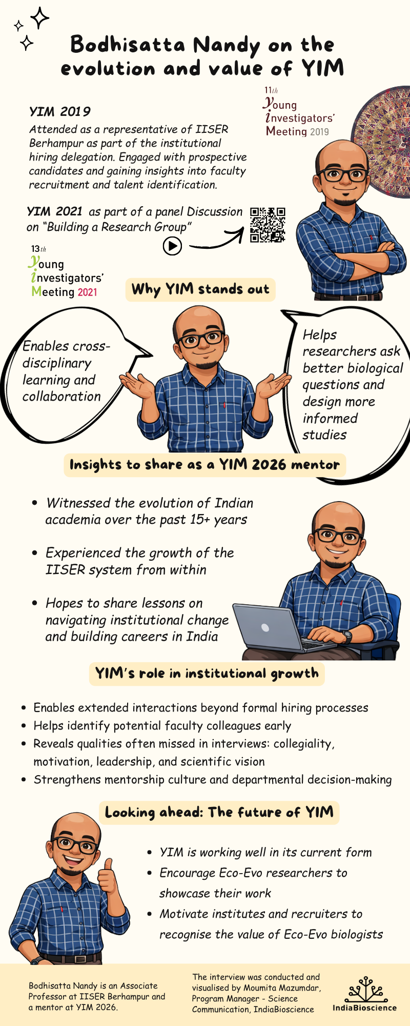 Bodhisatta Nandy on the evolution and value of YIM - IndiaBioscience